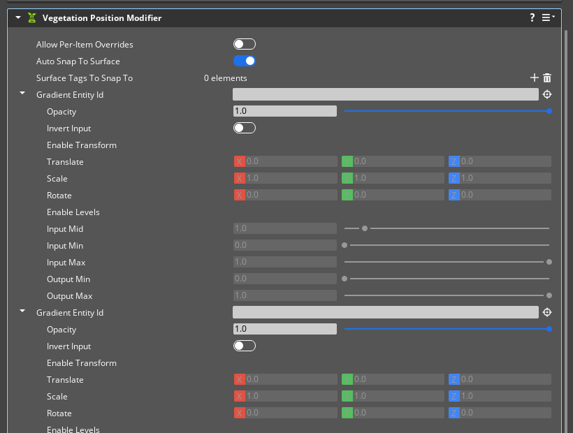 DPE Inspector: Issues with Vegetation Distribution Filter component · Issue #16338 · o3de/o3de ...