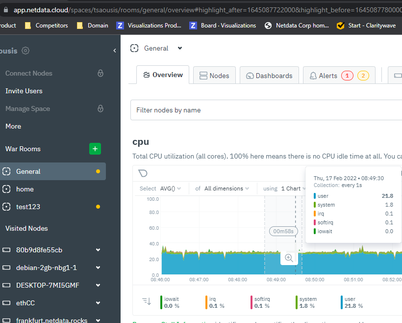 Charts - Apply the same conversion of time in seconds on the pill as the one on the datetime ...