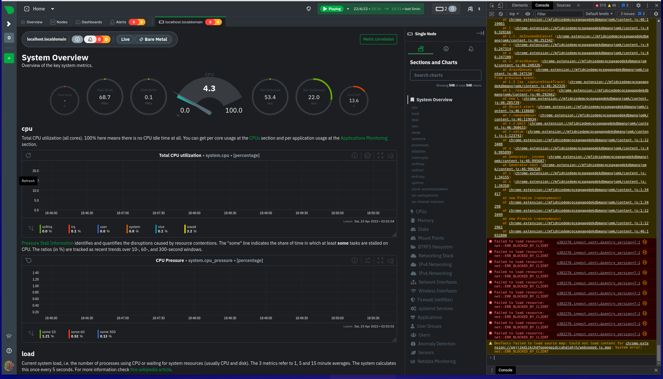 [BUG] charts are not rendering anything, even with data. · Issue #326 · netdata/netdata-cloud ...