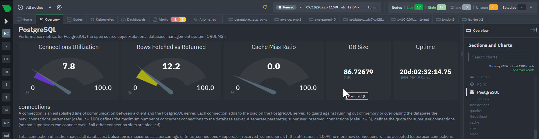 [Bug]: PostgreSQL header section charts with strange decimal places · Issue #609 · netdata ...