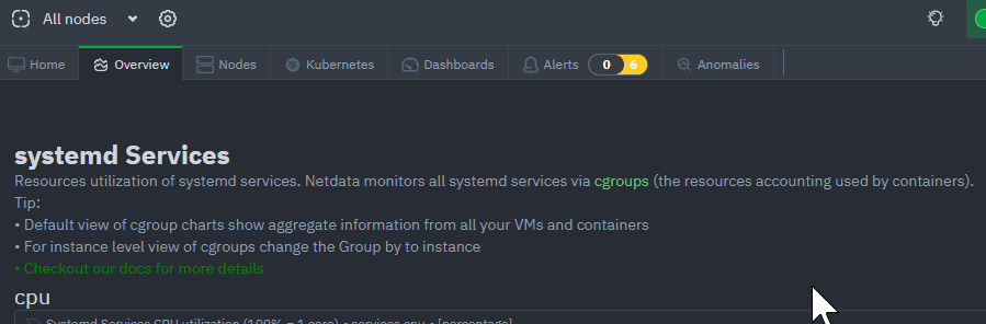 Bug Lost The Possiblity To See Individual Charts On Single Node View · Issue 654 · Netdata 