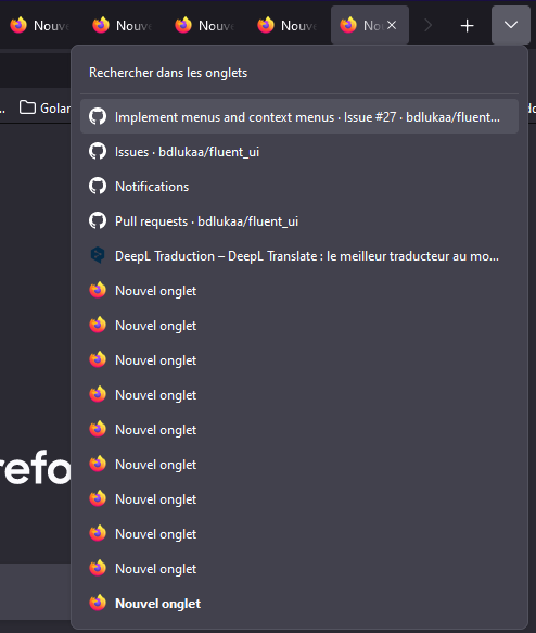 🐛 When we have too many tabs, some are masked · Issue #110 · bdlukaa/fluent_ui · GitHub