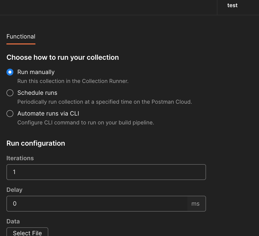 Collection Runner 'Performance' tab is missing · Issue #12489 · postmanlabs/postman-app-support ...