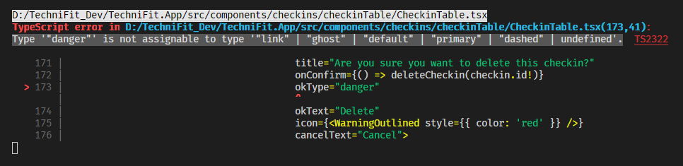 Button Type & PopConfirm OkType not accepting type of danger · Issue #24061 · ant-design/ant ...