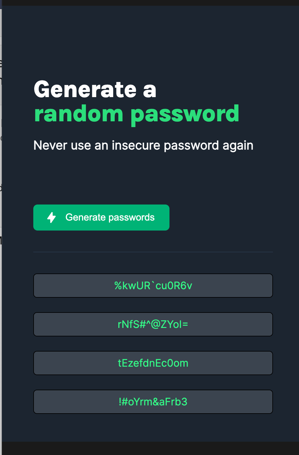 GitHub - frontendella/Password_generator: Responsive password generator