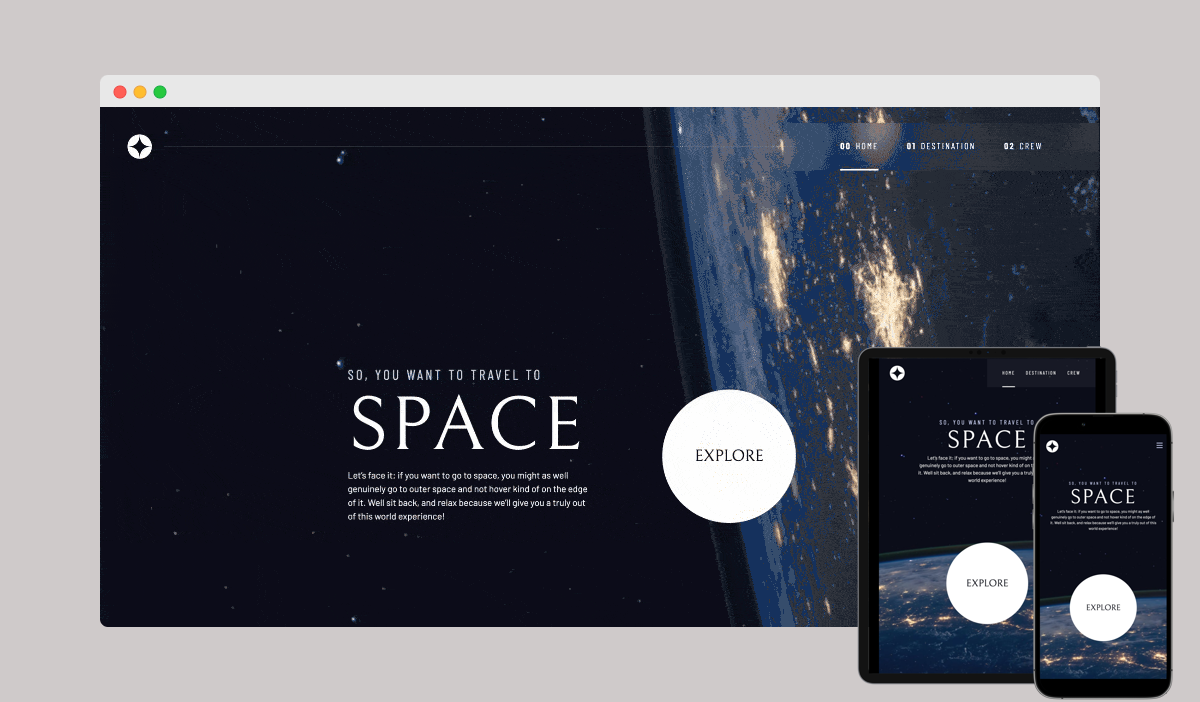 GitHub - frontendella/Space-Travel-Website: Space Travel Website