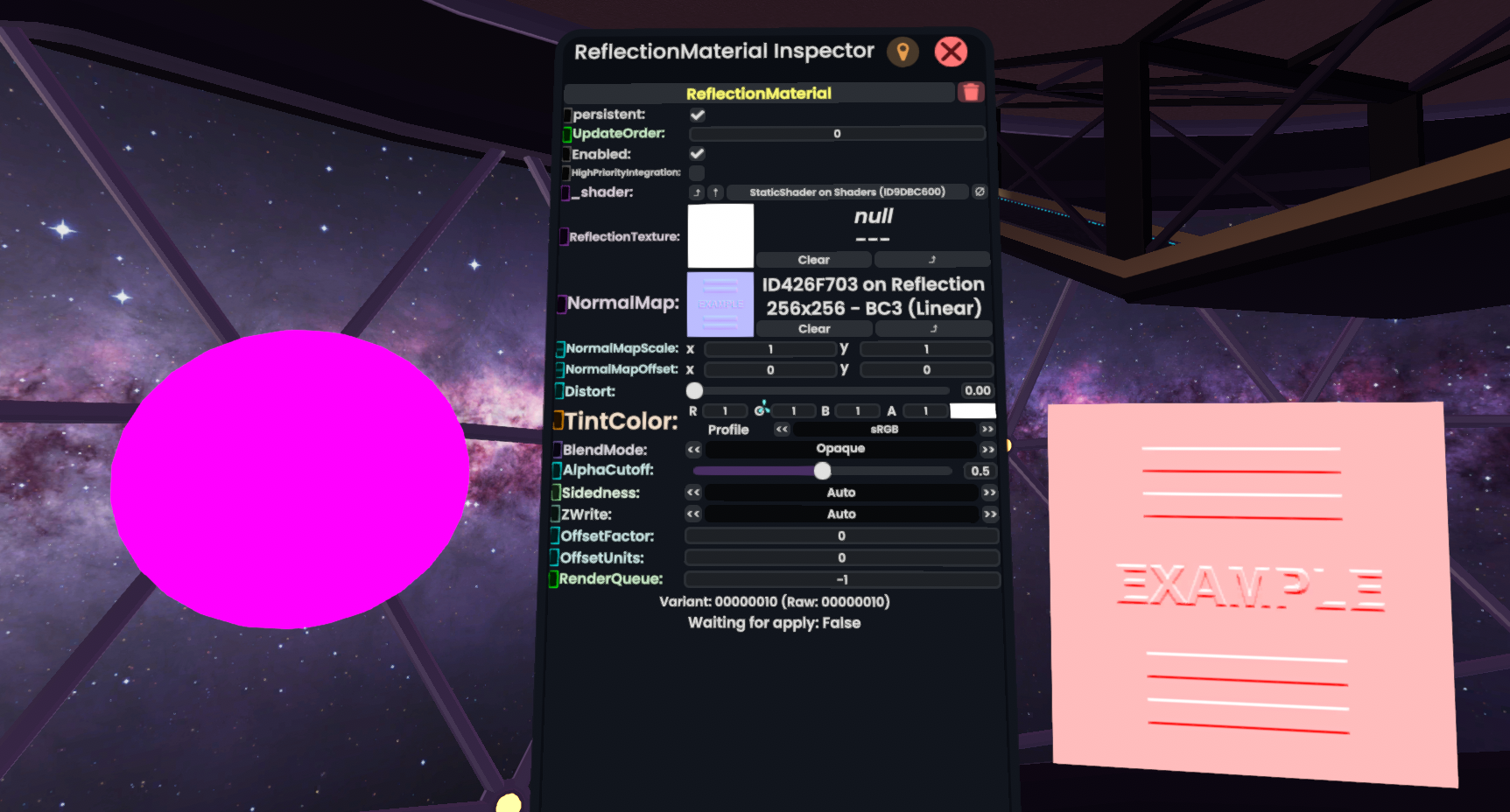 Reflection Material broke when get any "Normal Map" texture · Issue #174 · Yellow-Dog-Man ...