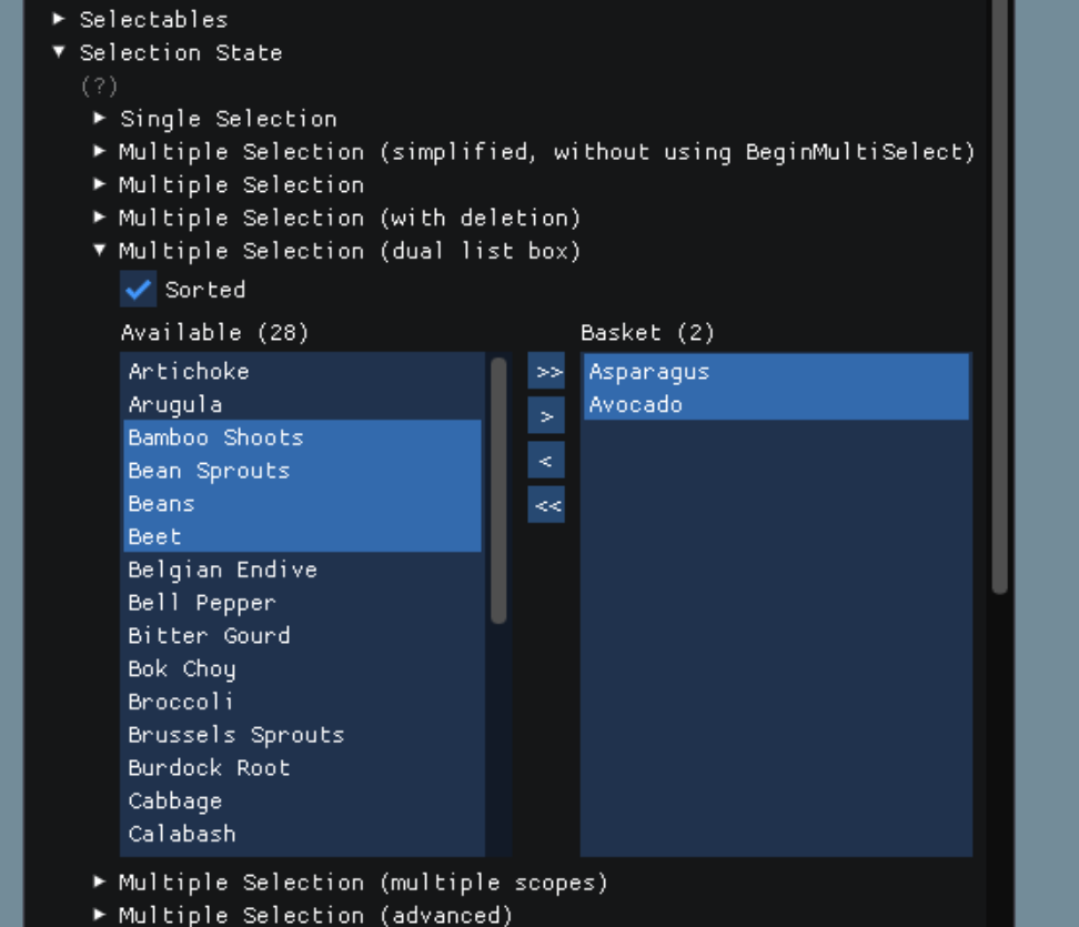 Dual list box · Issue #6648 · ocornut/imgui · GitHub
