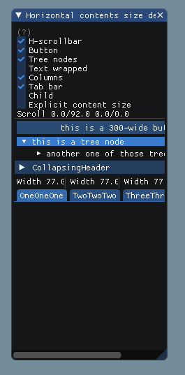 TreeNode frame bounds miscalculation with horizontal scrolling · Issue #2211 · ocornut/imgui ...