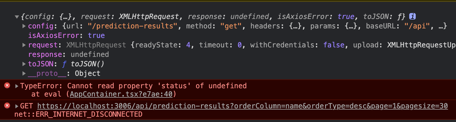 Response interceptor not containing response info · Issue #3877 · axios ...