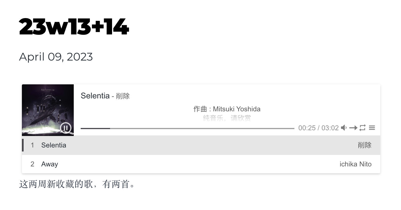 Feature Request 文章插入音乐播放器 · Issue #319 · Crossbell-Box/xLog · GitHub Feature Request 文章插入音乐播放器 · Issue #319 · Crossbell-Box/xLog · GitHub