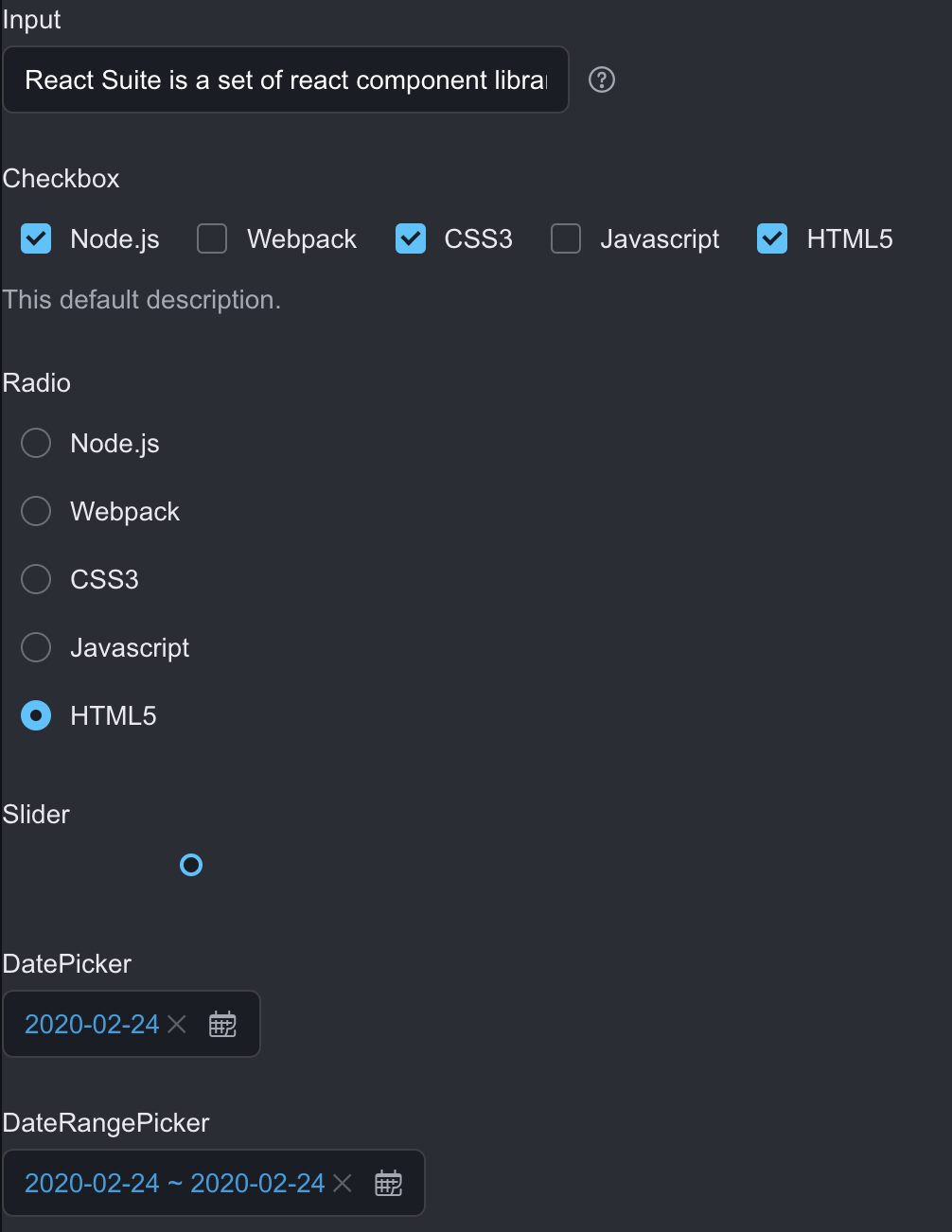 Slider bar is invisible on Drawer in dark mode · Issue #867 · rsuite/rsuite · GitHub