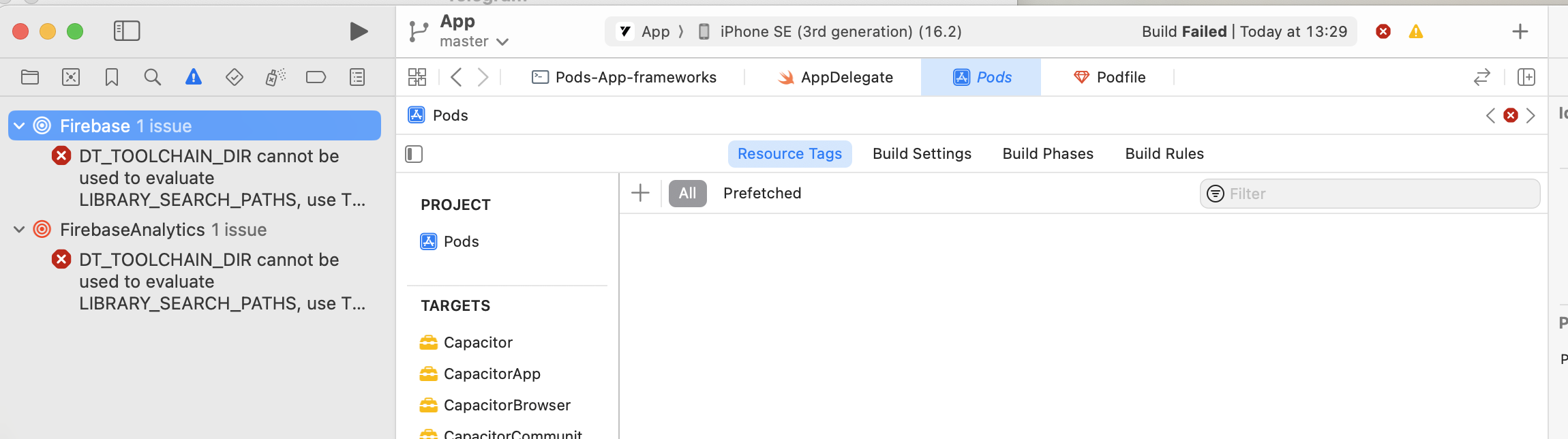 Xcode 15 Build Failed Dttoolchaindir Cannot Be Used To Evaluate