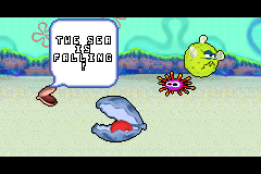 White screen with SpongeBob SquarePants: ROTFD (GCN)'s radar.bin ROM ...