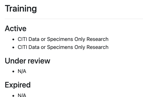Users with multiple active CITI training · Issue #1662 · MIT-LCP/physionet-build · GitHub