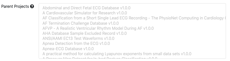Improve User Interface For Adding Derived Projects · Issue 452 · Mit Lcp Physionet Build · Github