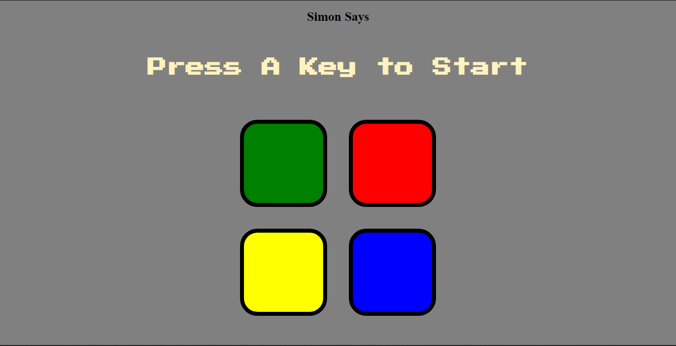 GitHub - JaeMoses/A-Simon-Says-Game: Personal Project