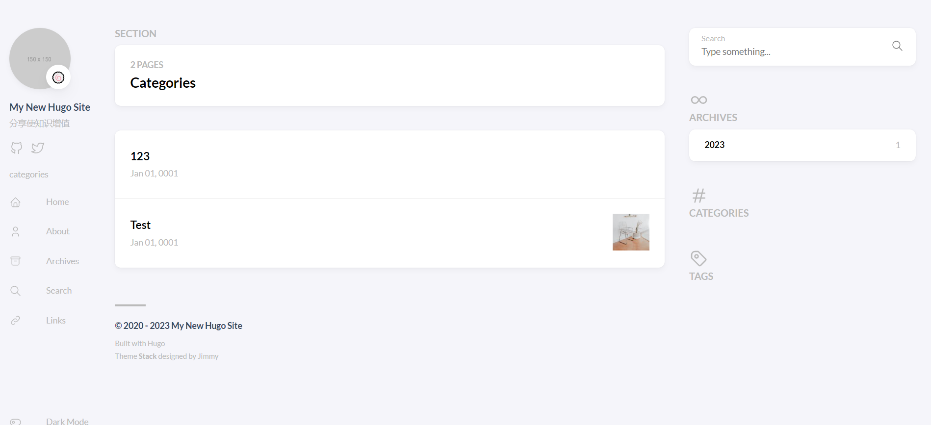 right sidebar无法正确展示所有的categories: · Issue #824 · CaiJimmy/hugo-theme-stack · GitHub