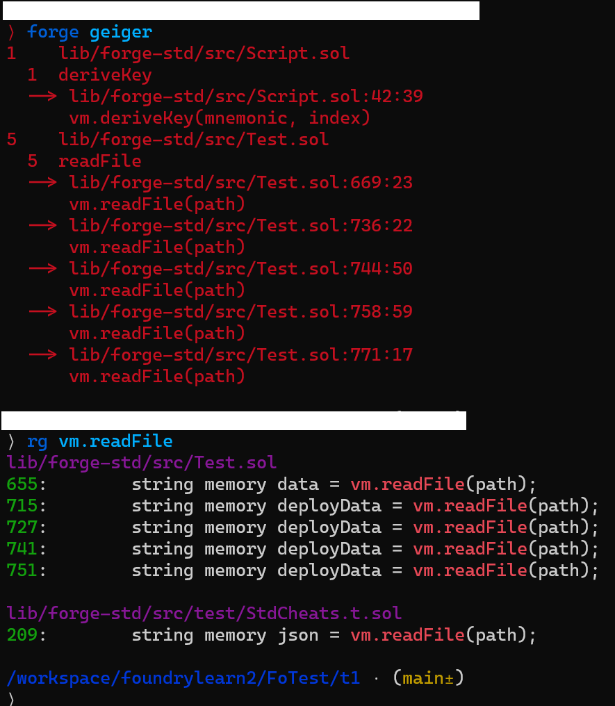 Wrong Loc Detected With Forge Geiger · Issue 3180 · Foundry Rsfoundry