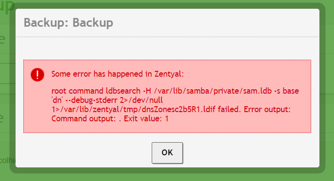 Not Working Backup and manage users LDAP after update · Issue #2123 · zentyal/zentyal · GitHub