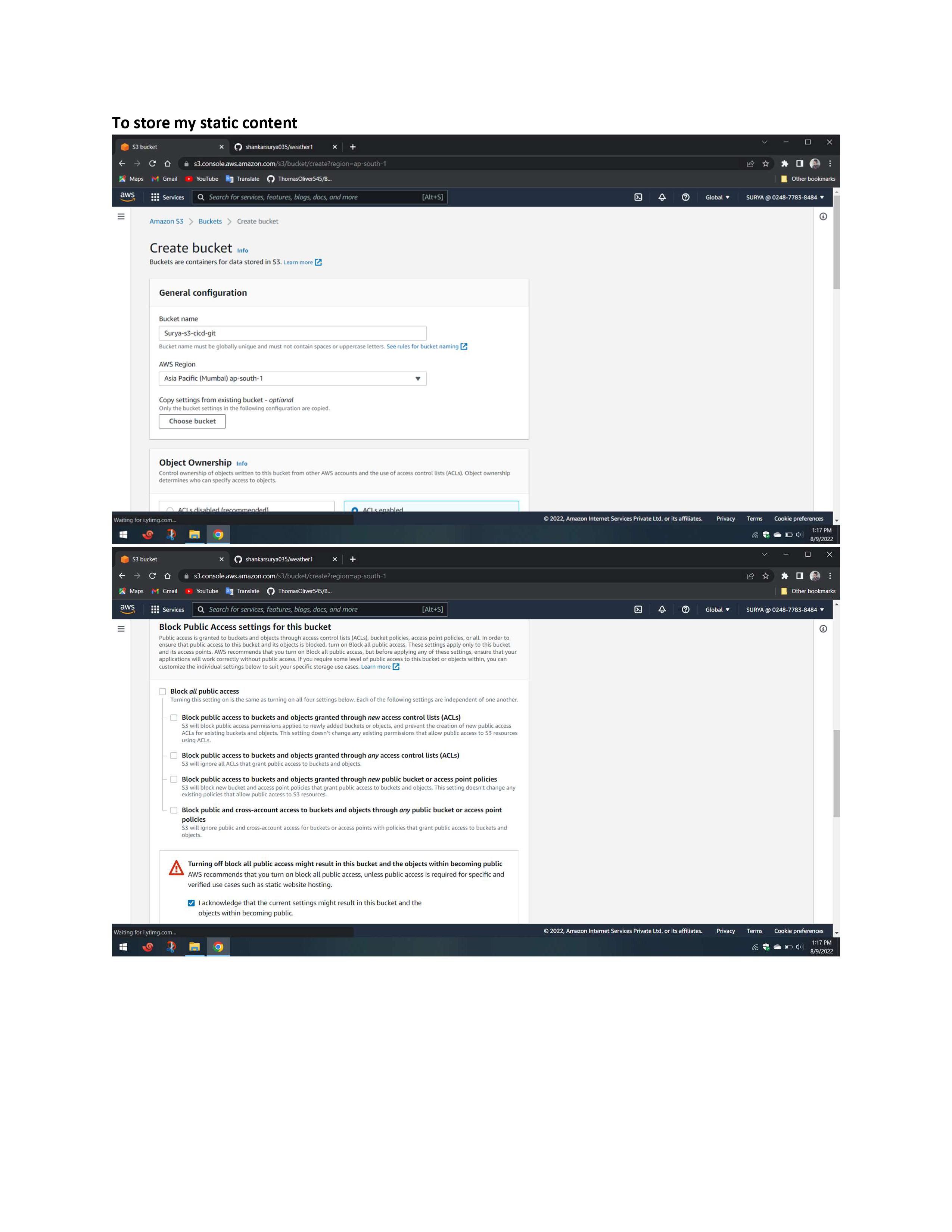 Github Shankarsurya035automate Static Website Deployment From Github 
