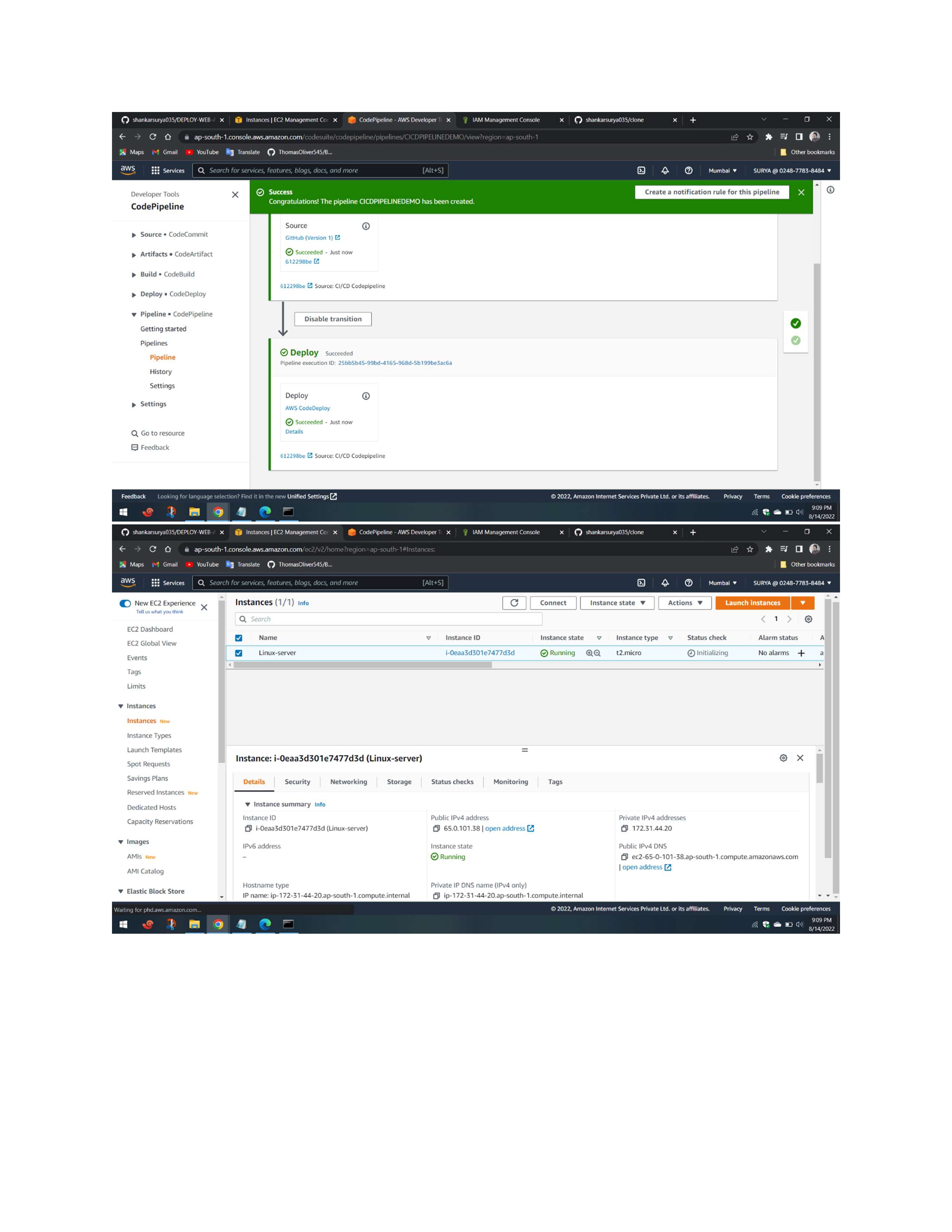 Github Shankarsurya035deploy Web App From Github To Ec2 Instance On Aws Using Codepipeline