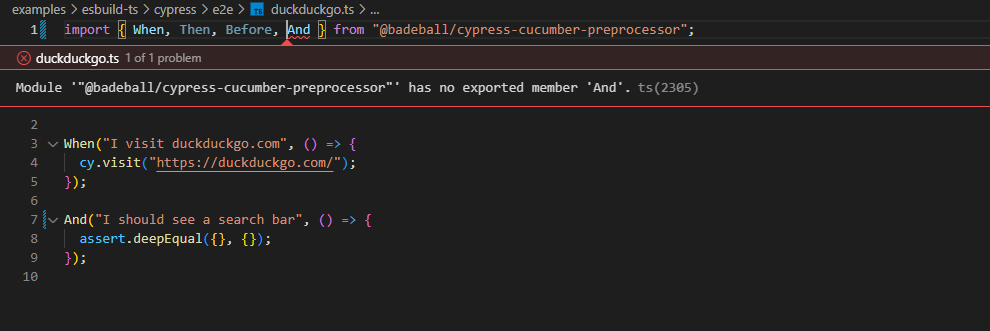 Test Step And Is Not Accessible · Issue 843 · Badeball Cypress Cucumber Preprocessor · Github