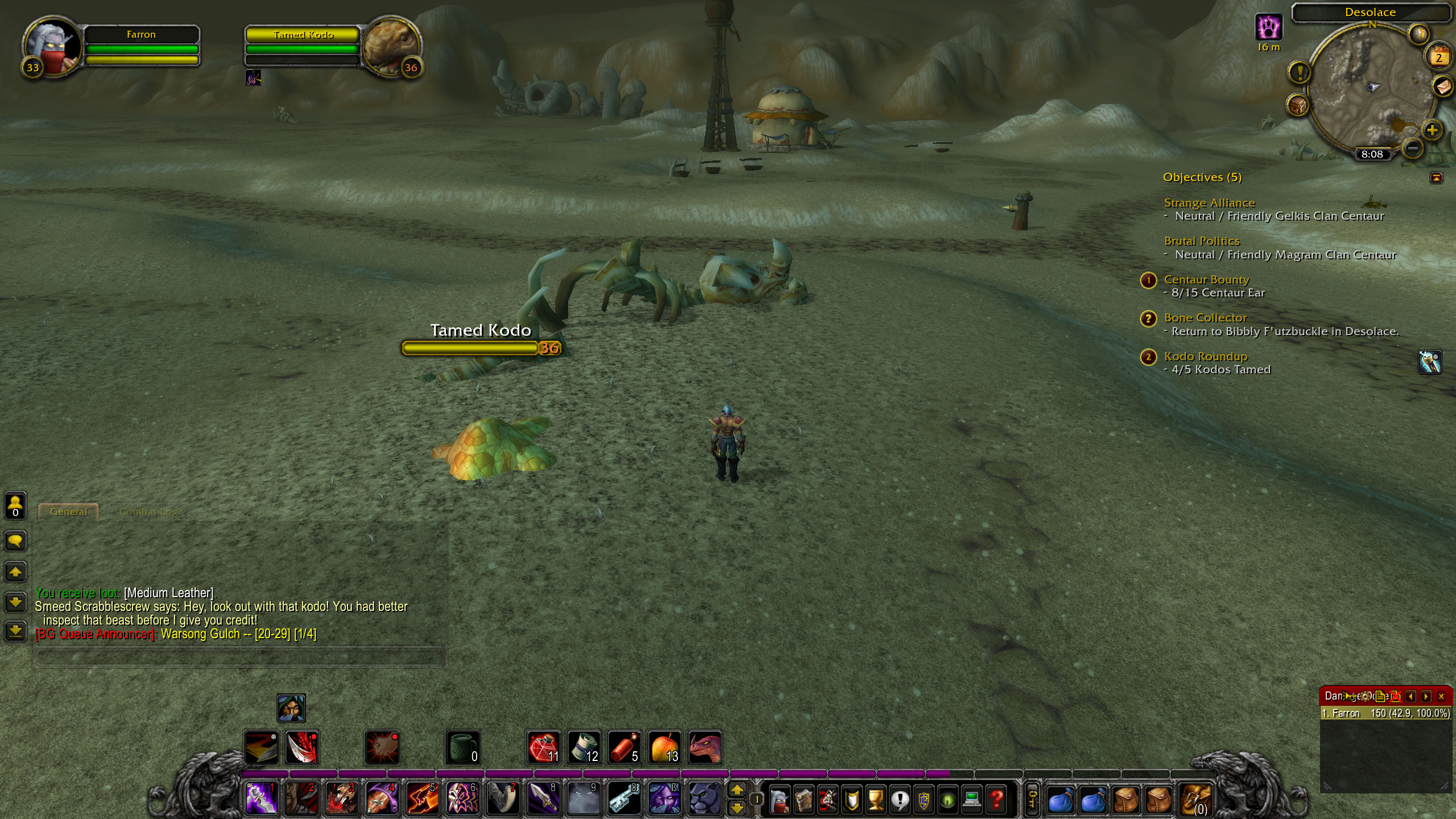 [Quest] Kodo Roundup - Several issues with correct progression and ...