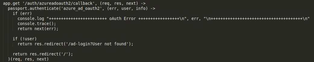 Getting Internal oAuth error. Immediate help is appreciated · Issue #23 · auth0/passport-azure ...