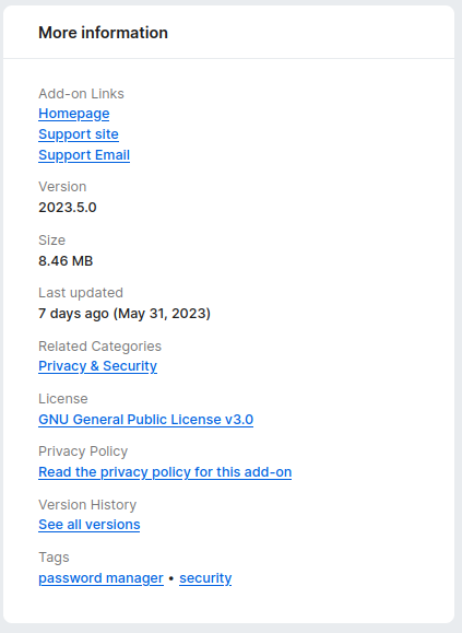 Bitwarden login page show private mode warning when using Firefox Multi-Account Containers addon ...