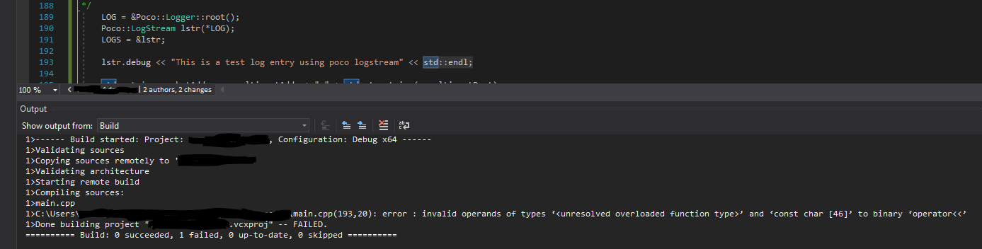 Unresolved Overloaded Function Type When Using Logstream Operator 5462