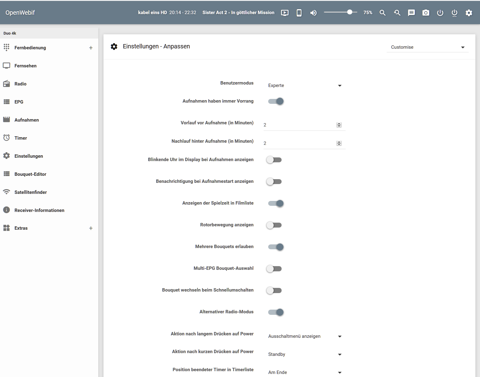 Customize Anpassen Menu Item · Issue 1343 · E2openpluginse2openplugin Openwebif · Github 