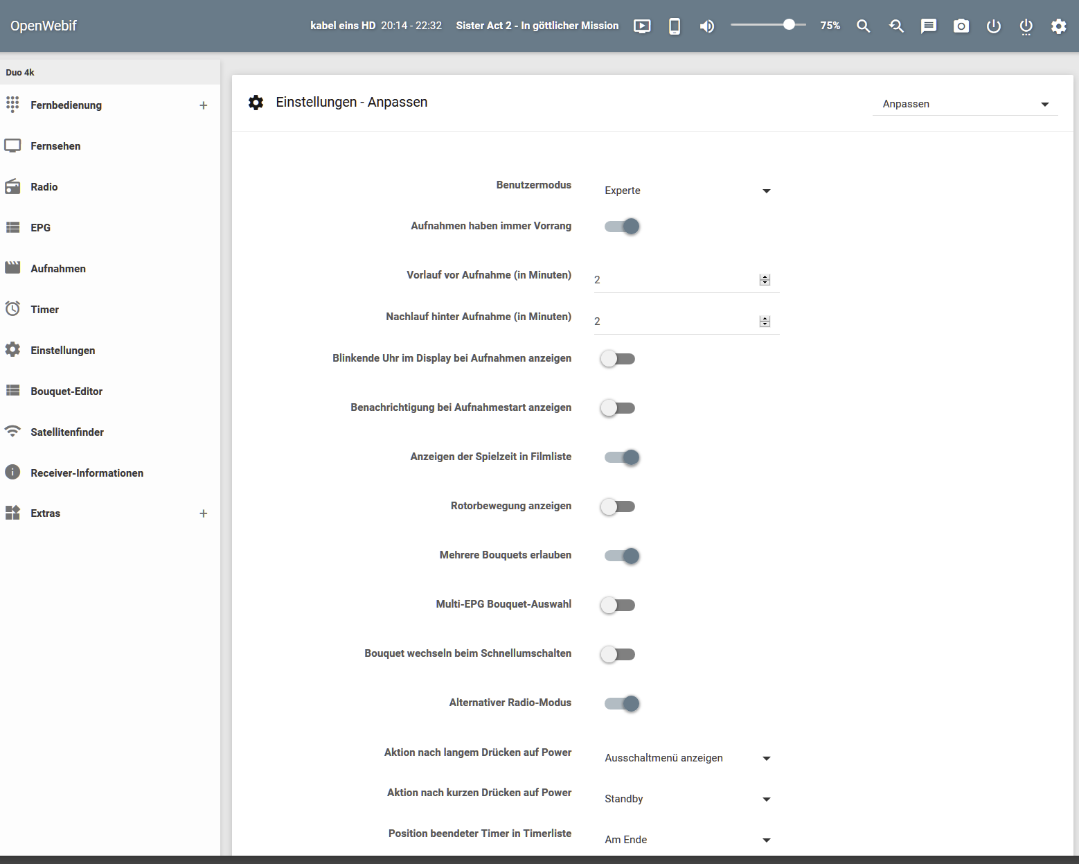 Customize / Anpassen menu item · Issue #1343 · E2OpenPlugins/e2openplugin-OpenWebif · GitHub
