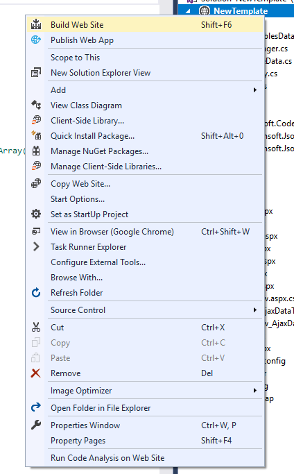 Context Menu Does Not Appear on "Web Site" Project · Issue #47 ...