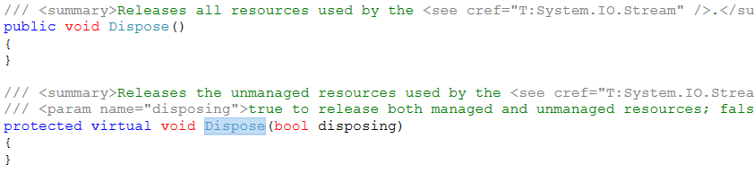 Stream Dispose does not call Dispose(bool) · Issue #23791 · dotnet/runtime · GitHub
