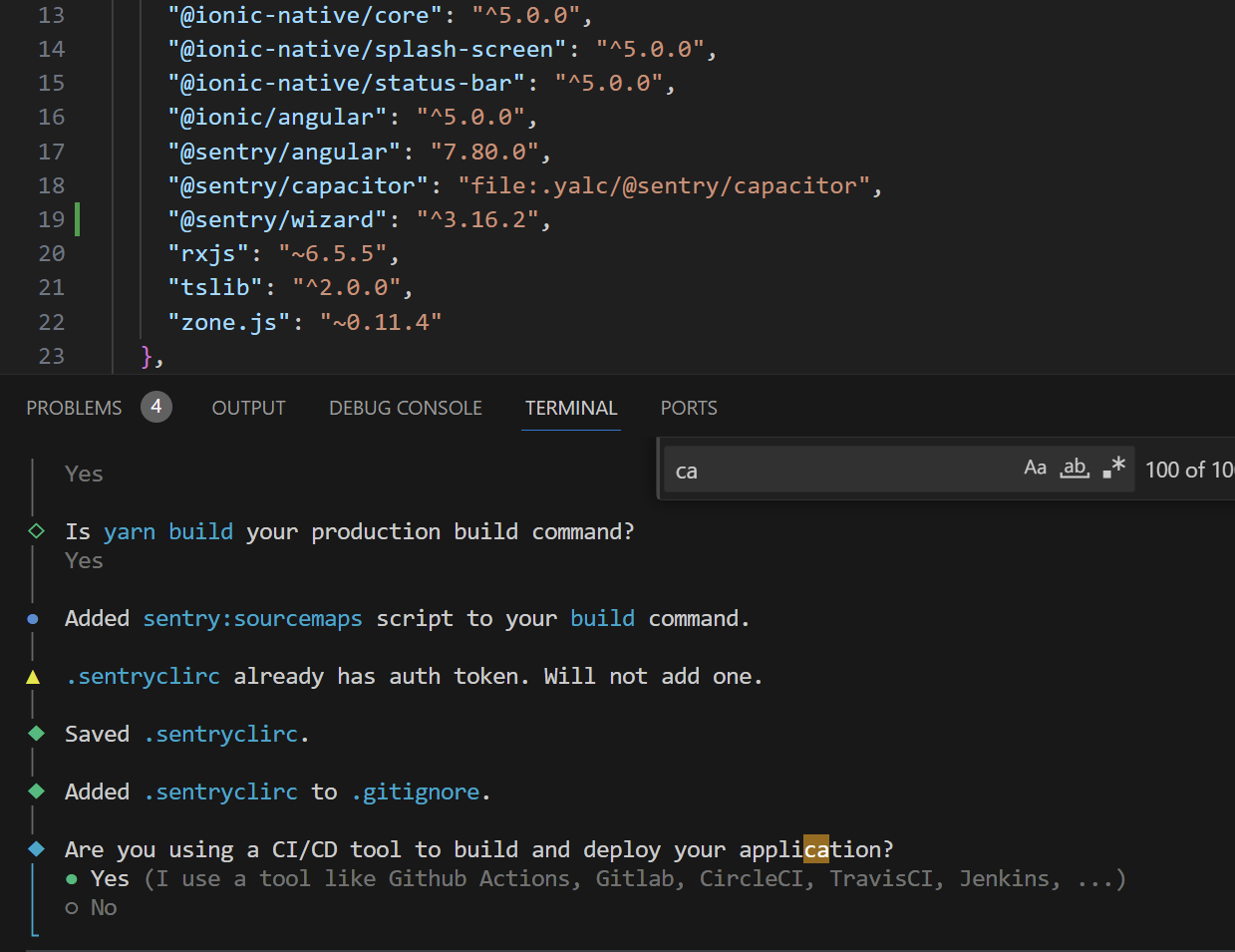 Build breaks after installing the wizzard and running `yarn install` · Issue #483 · getsentry ...
