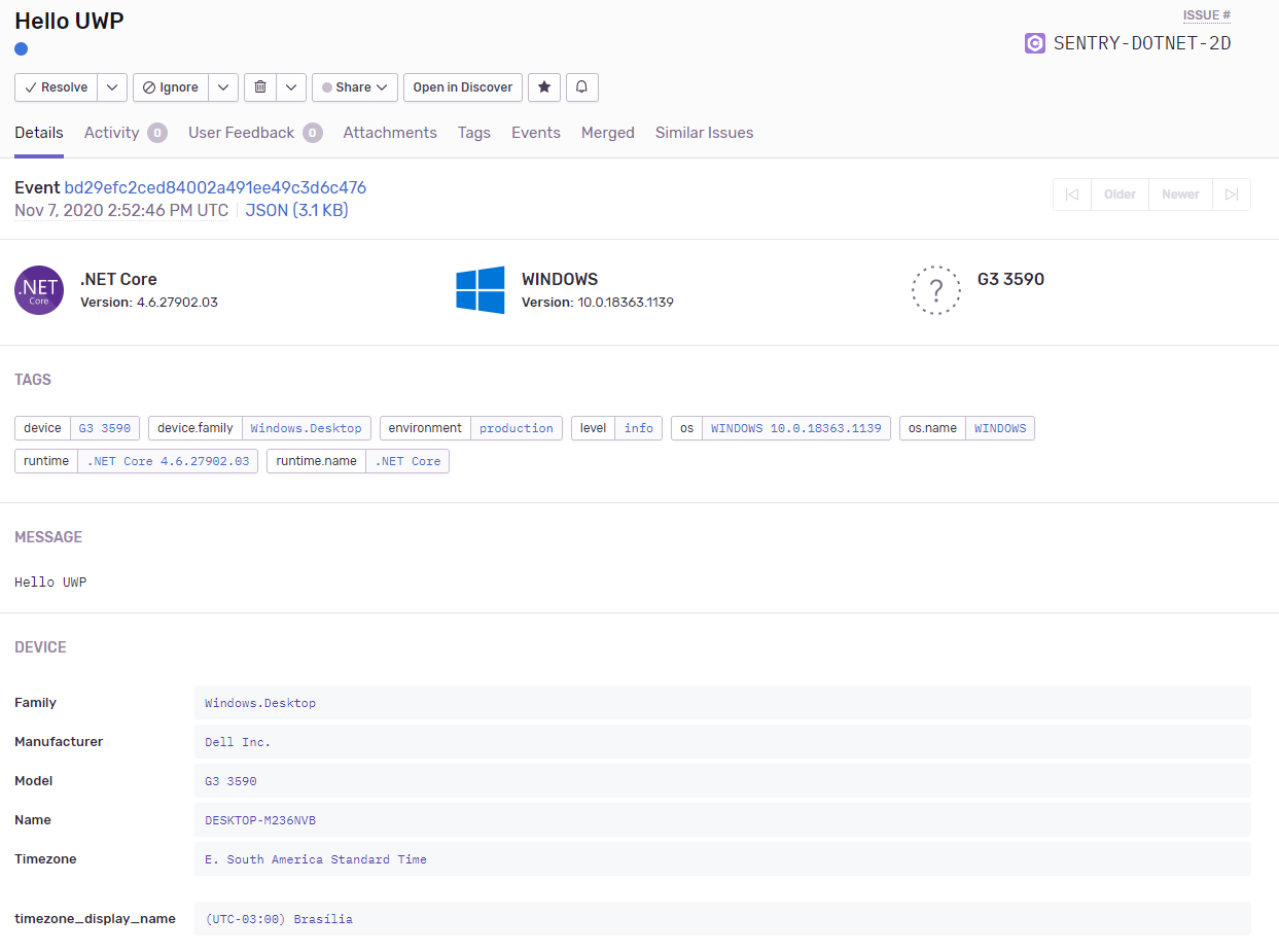 UWP (Xbox/Desktop): Unknown OS & Unknown Device · Issue #560 · getsentry/sentry-dotnet · GitHub