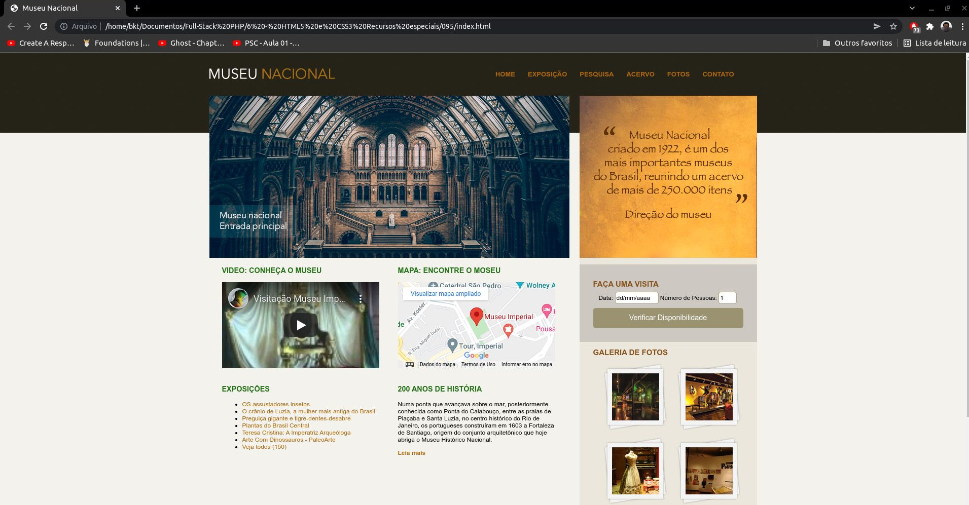 GitHub - eu-waliston/Museu-Nacional