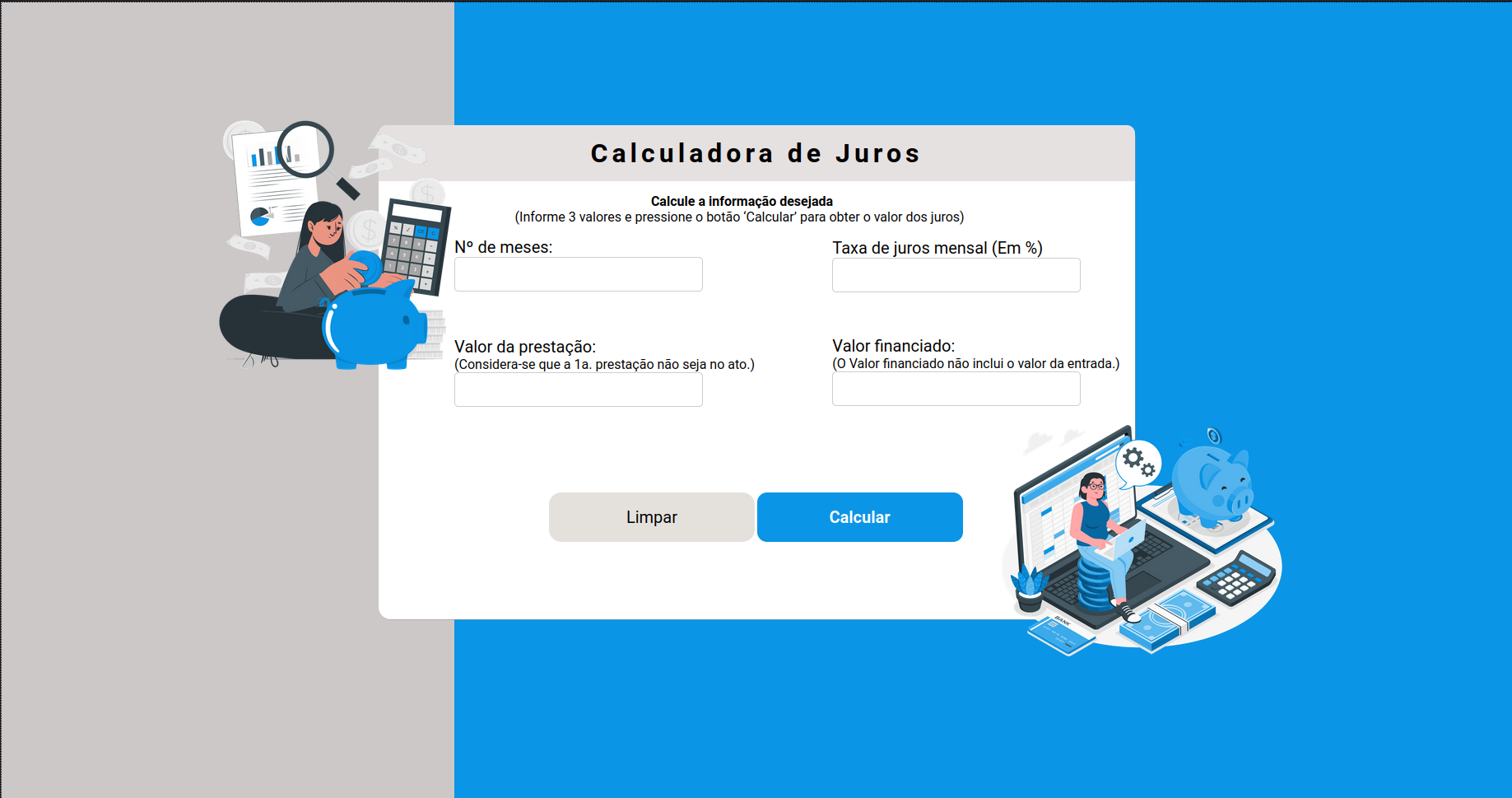 GitHub - eu-waliston/Calculadora-de-Juros: Calculadora de juros feita ...