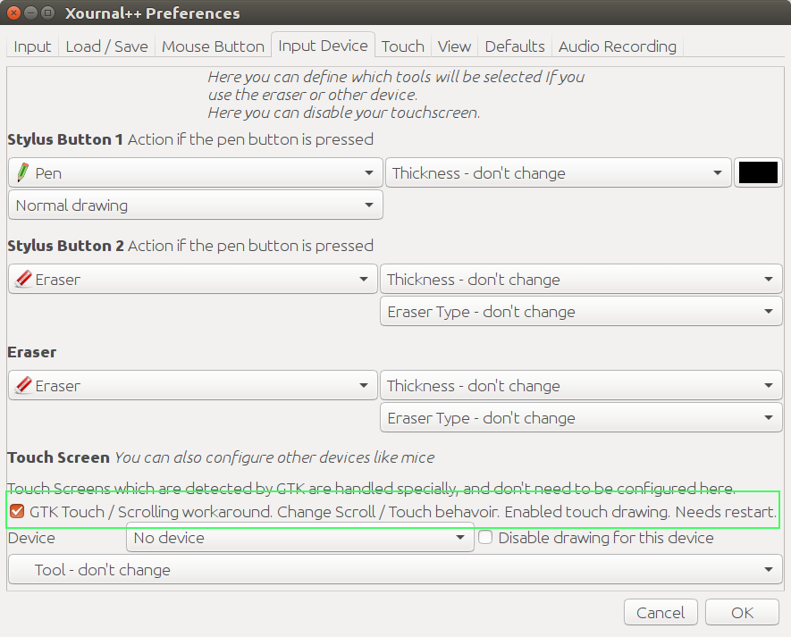 ubuntu: touch screen not drawing · Issue #683 · xournalpp/xournalpp · GitHub
