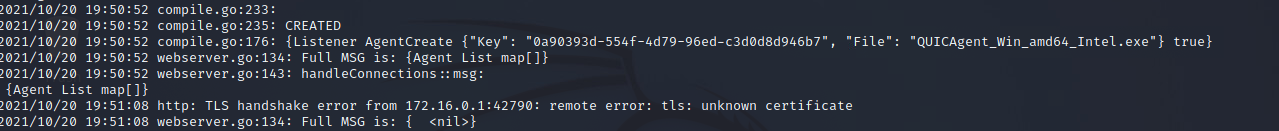 Unable to generate QUIC Agents · Issue #41 · DeimosC2/DeimosC2 · GitHub