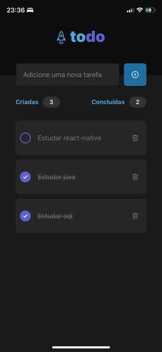 GitHub - AlexSousaAlvess/todo-list: Desafio da rocketseat-ignite, trilha react-native