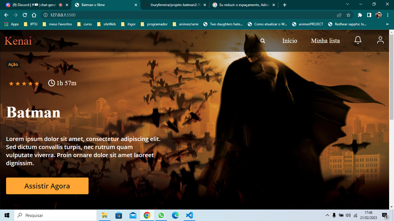 GitHub - ihuryferreira/projeto-batman2: Projeto Kenai - Batman o Filme
