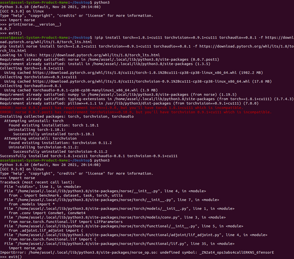 Shared Lib issues relating to norse_op with norse > 0.0.7 · Issue #280 ...