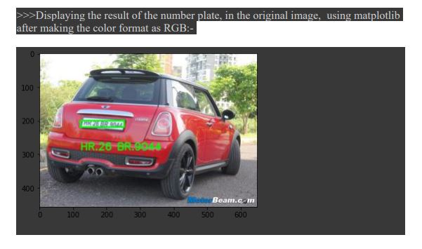 GitHub - Sapna1624/Car_No.Plate_Detection_Recognition: OpenCV based project