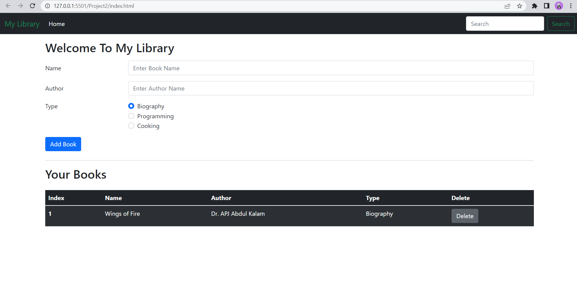 GitHub - JenishMor/My-Library: Library application based on pure ...