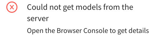Could not get models from the server · Issue #5050 · cvat-ai/cvat · GitHub