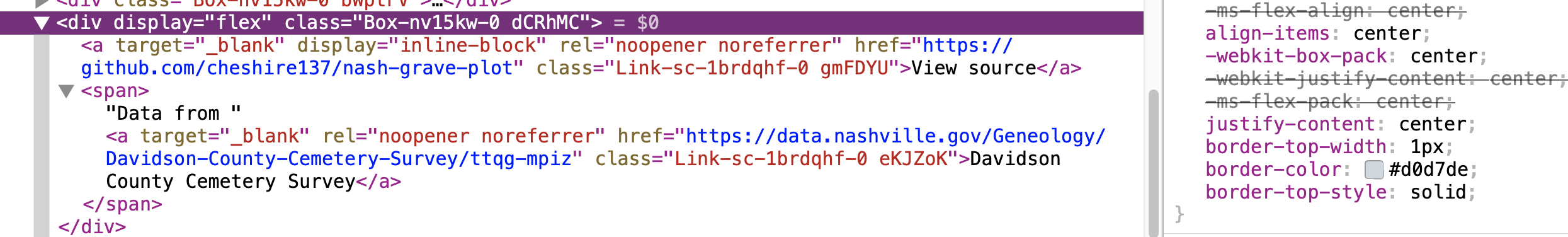 Bordercolor On Box Uses Given String Value In The Css Instead Of The Associated Color · Issue