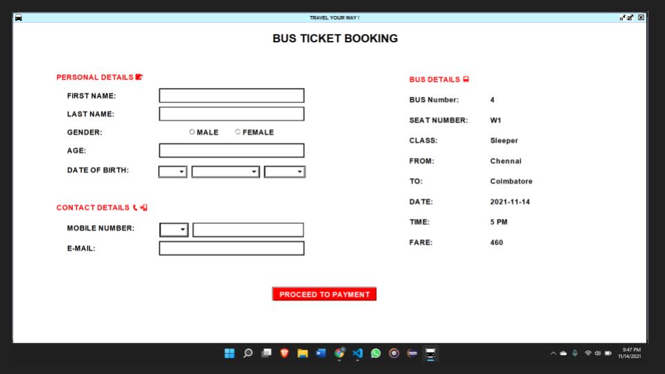 GitHub - dineshchandran311/TravelYourWay: Bus Ticket Reservation System ...