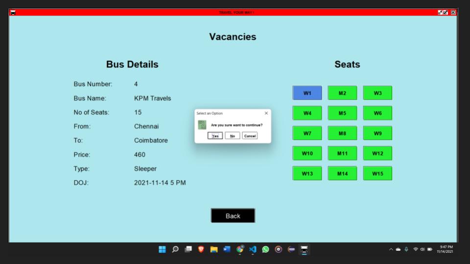 GitHub - dineshchandran311/TravelYourWay: Bus Ticket Reservation System ...